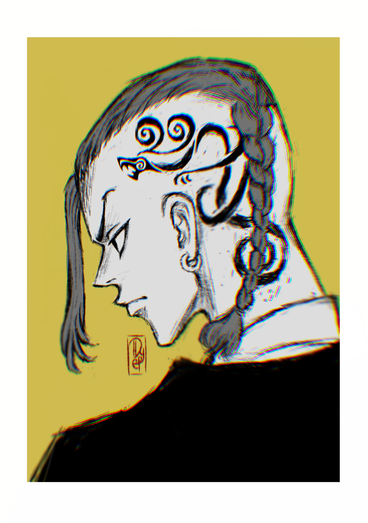 draken's side profile - ibisPaint