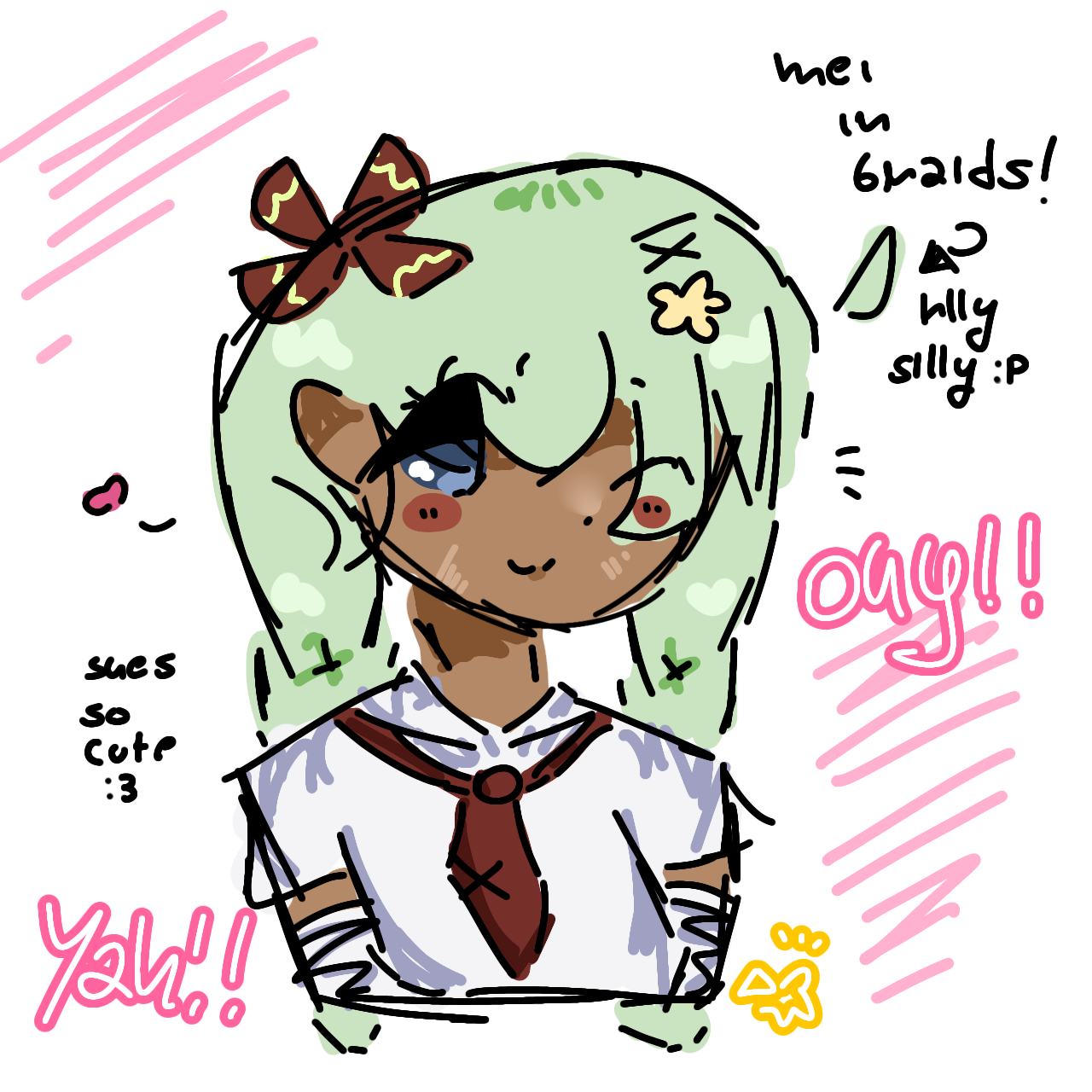 mei w braids 😱😱 - ibisPaint