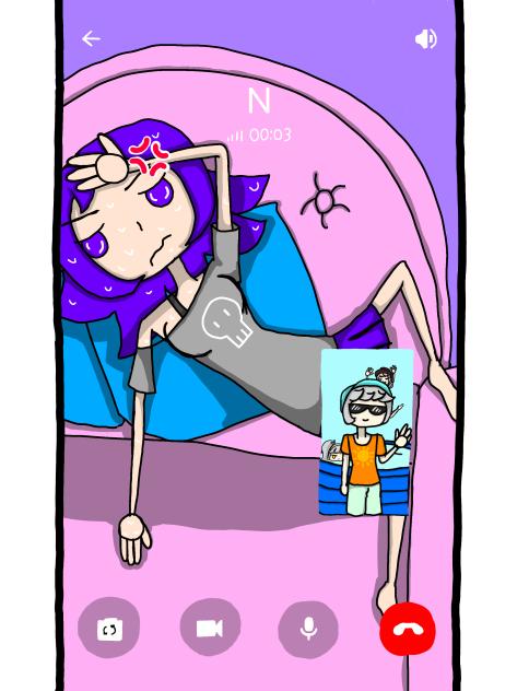 Uzi call N (in Uzi house are very hot) - ibisPaint