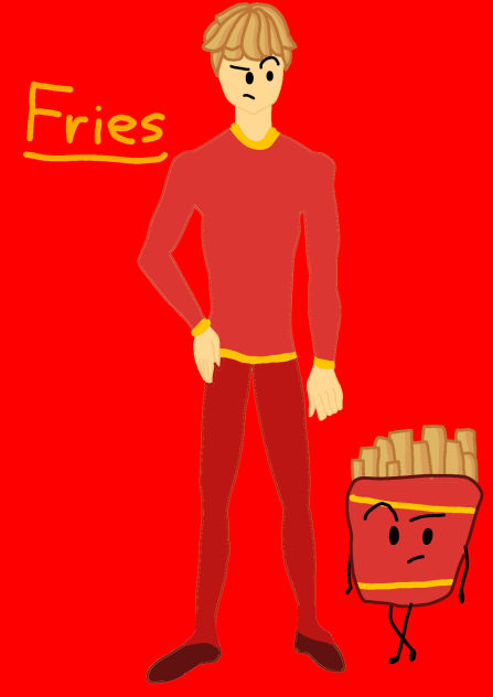 🍟 Bfdi Fries as human 🍟 - ibisPaint