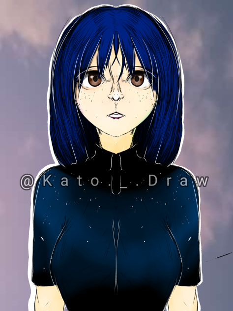 Girl in Blue - ibisPaint