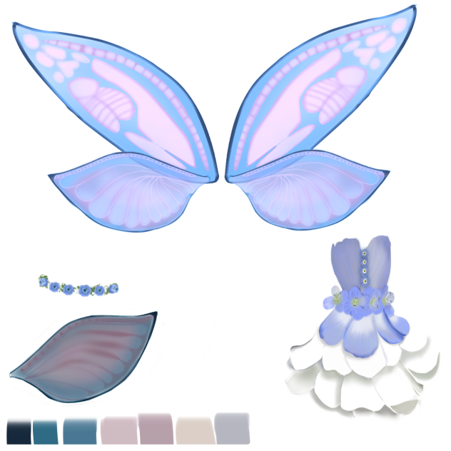 flower fairy outfit - ibisPaint