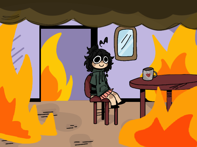 This is fine meme - ibisPaint