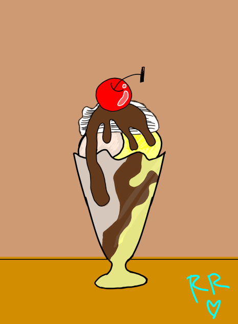 fudge sundae - ibisPaint