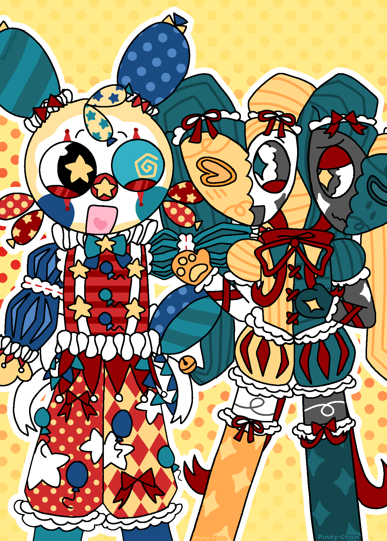 Showtime Razzle & Dazzle and Looey!! - ibisPaint