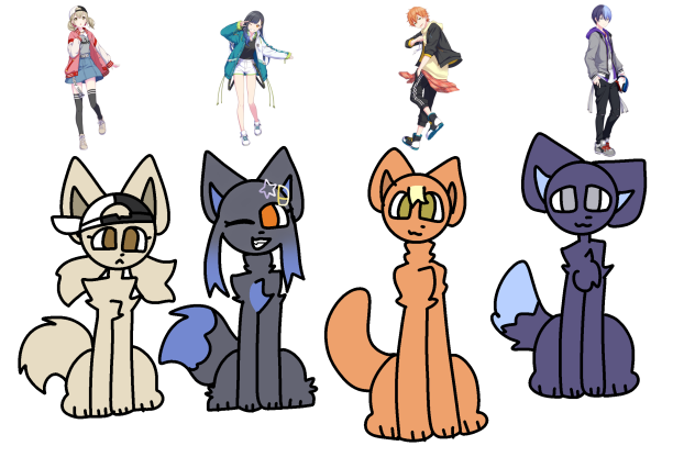 pjsk as cats pt 3!!! - ibisPaint