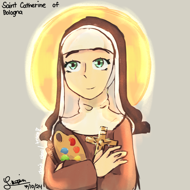 Saint Catherine of Bologna - ibisPaint
