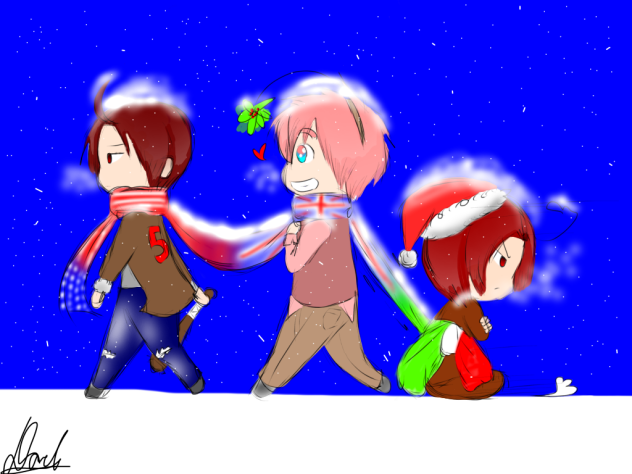 2P HETALIA - America, England, Italy - ibisPaint