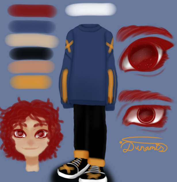 Character design, Alev-Flint Higher - ibisPaint