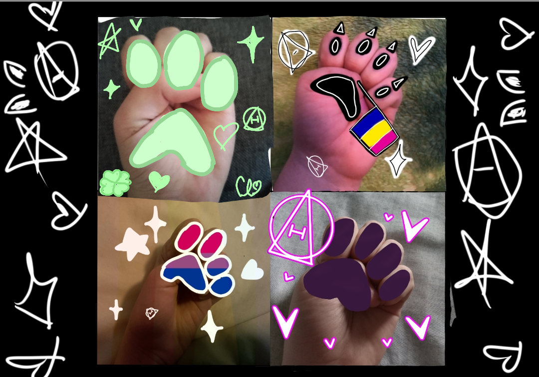 hand paw collab - ibisPaint