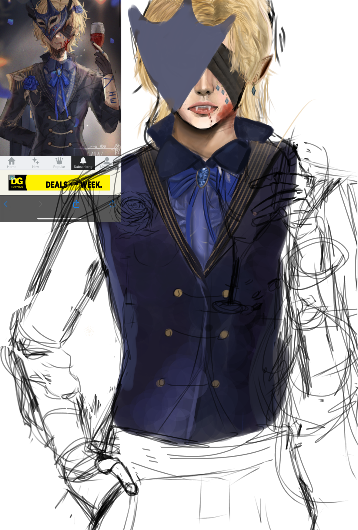 Fanart masquerade - ibisPaint