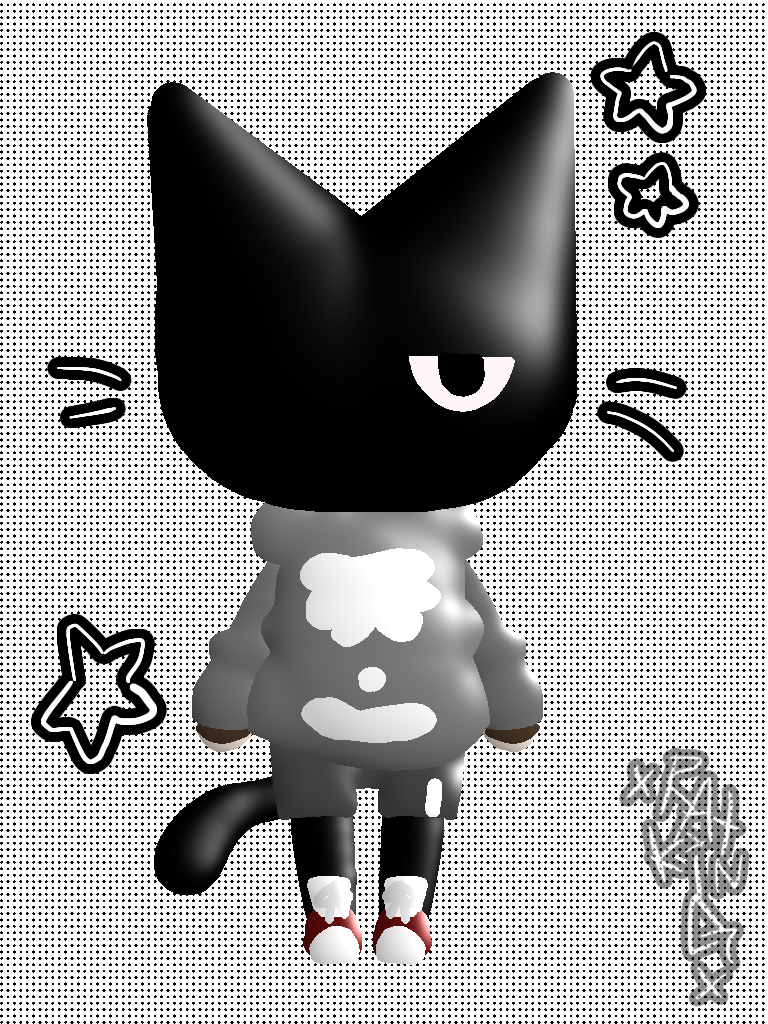 my oc as a ha4to cat! - ibisPaint