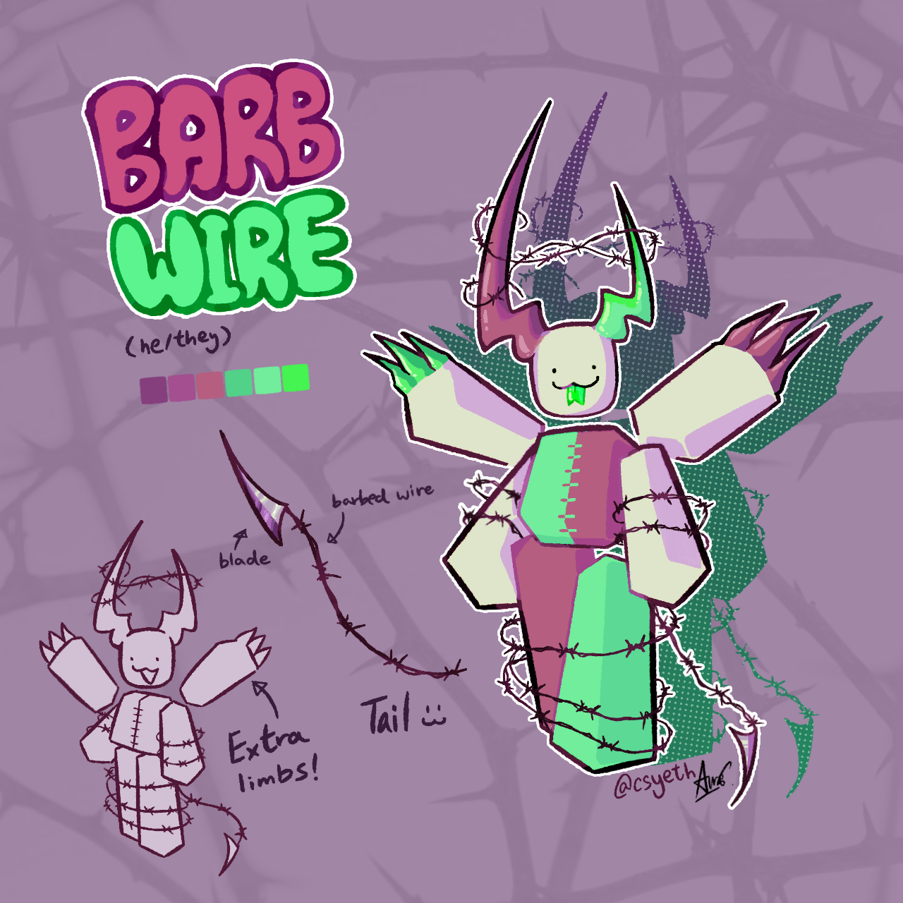 barbed wire - ibisPaint