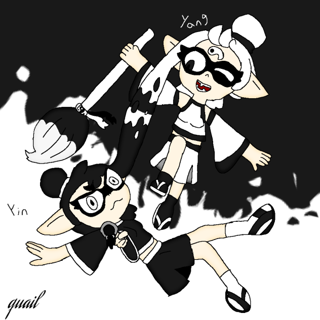 yin yang Splatoon oc - ibisPaint