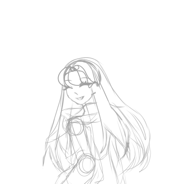 2nd time of drawing my ocs(sketch) - ibisPaint