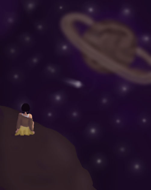 girl in space - ibisPaint