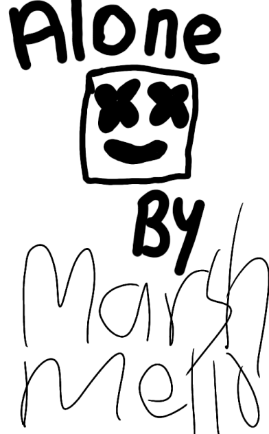 Marshmallow, Alone - ibisPaint