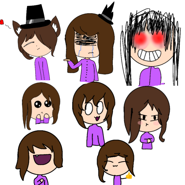 happy sad mad suprised scared OK laughi - ibisPaint