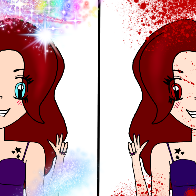 Good Side Vs Evil Side - ibisPaint