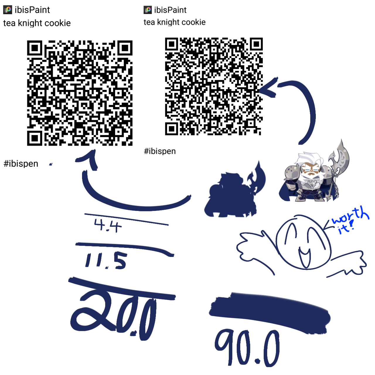 my pookie bear tea knight cookie - ibisPaint