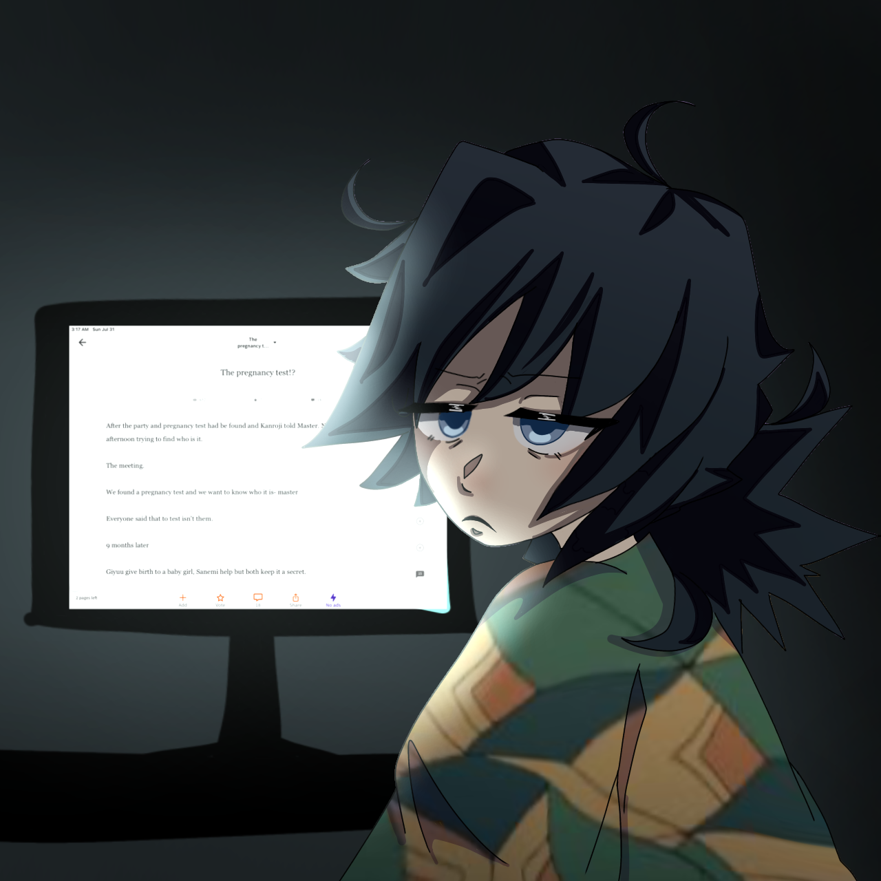 Giyuu see’s the monstrosities yall write - ibisPaint