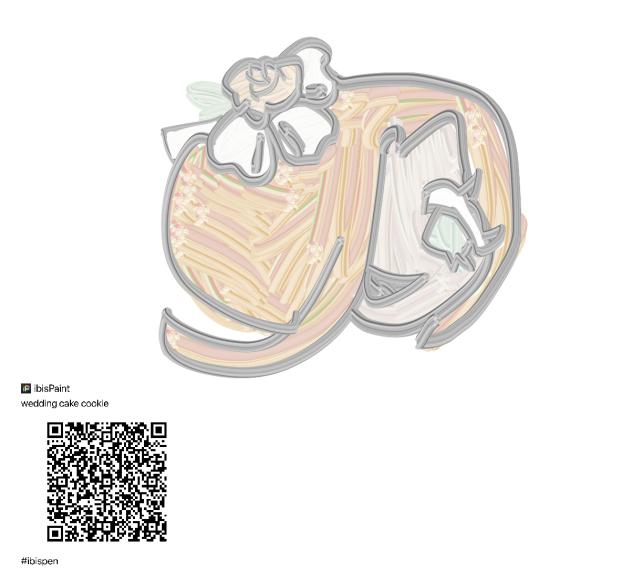 Wedding cake cookie - ibisPaint