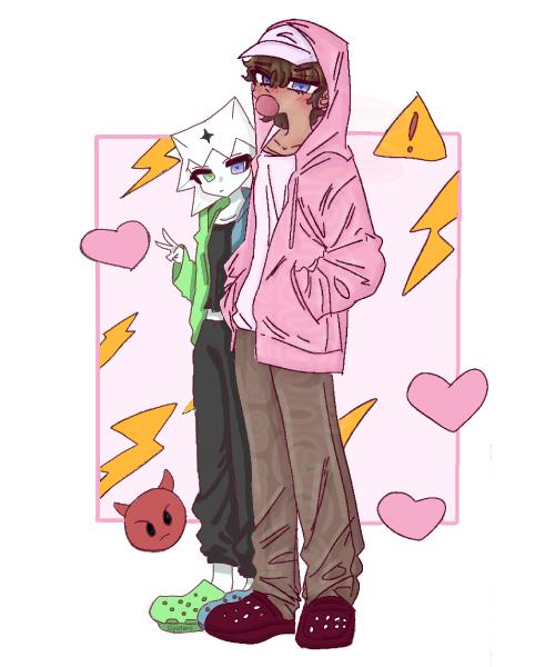 genderbend collab with binnieee - ibisPaint