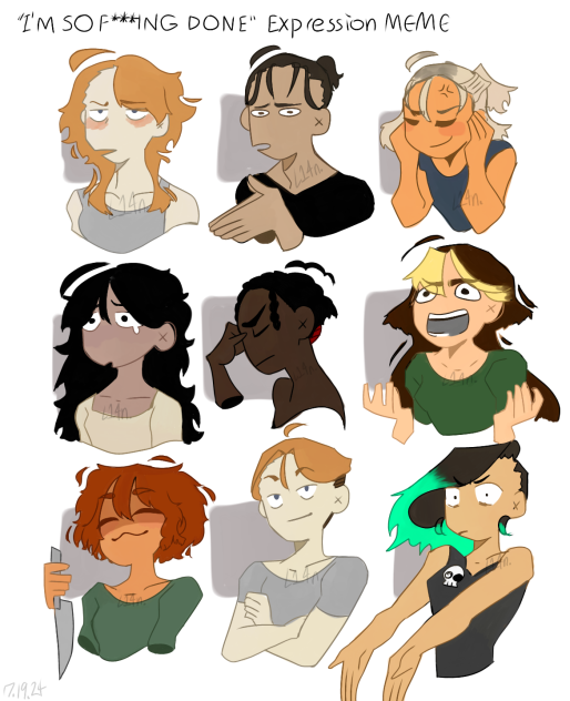 “I’m So Fcking Done” Expression Meme - ibisPaint