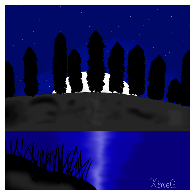 Noche estrellada - ibisPaint