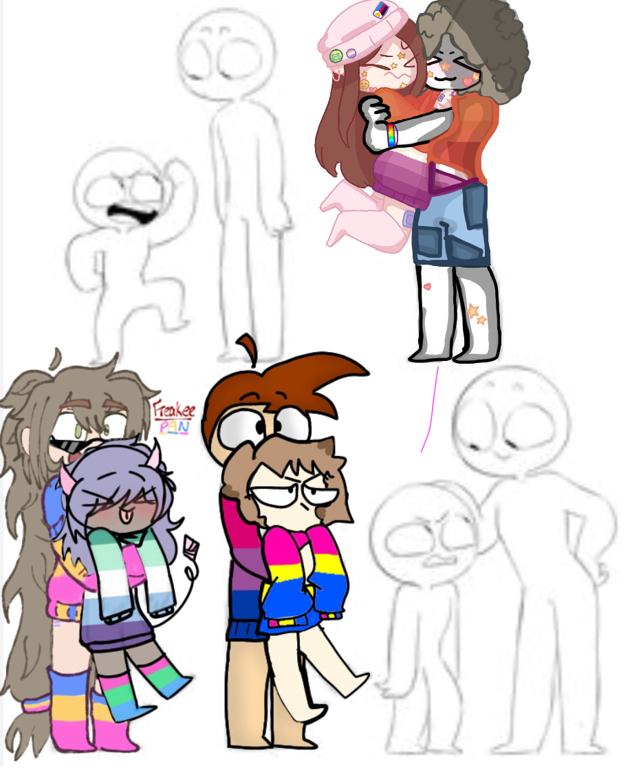 collab REDID BECAUSE THE FACE SHAPE - ibisPaint