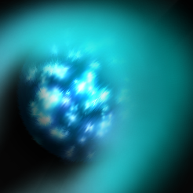 Blue asteroid - ibisPaint