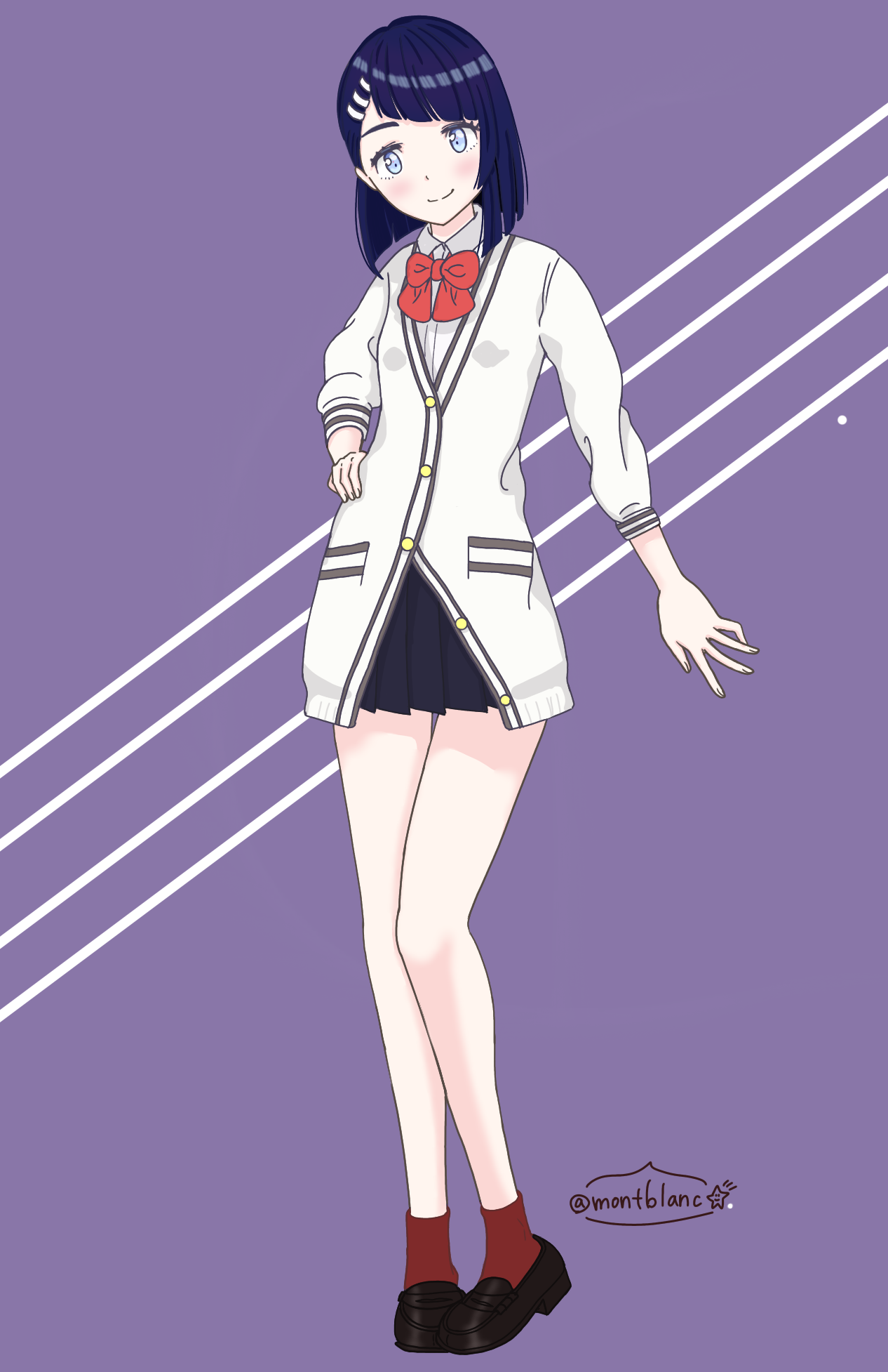駅メモ 浦佐ノア SSSS.GRIDMAN 制服コス - ibisPaint