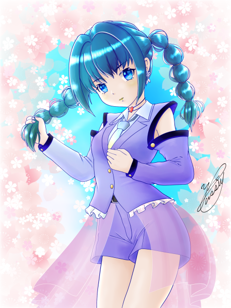 pokopoco twin-tails - ibisPaint