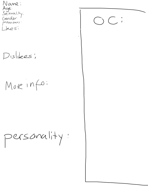 Character entry sheet 😃 - ibisPaint