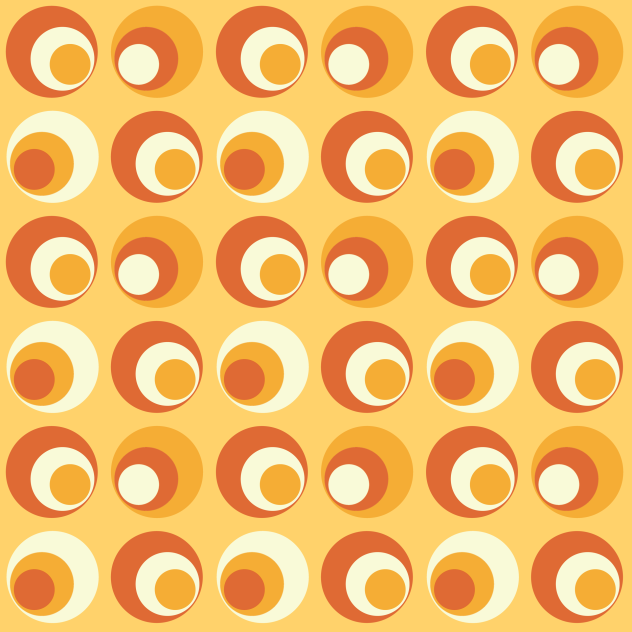 Retro Fabric Pattern Orange - ibisPaint