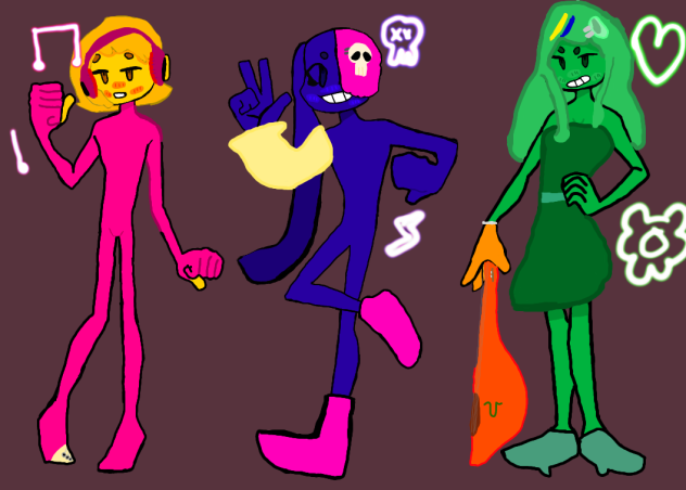 Some Ocs i made by a picture - ibisPaint