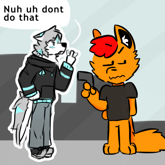 No gun for you (collab) - ibisPaint