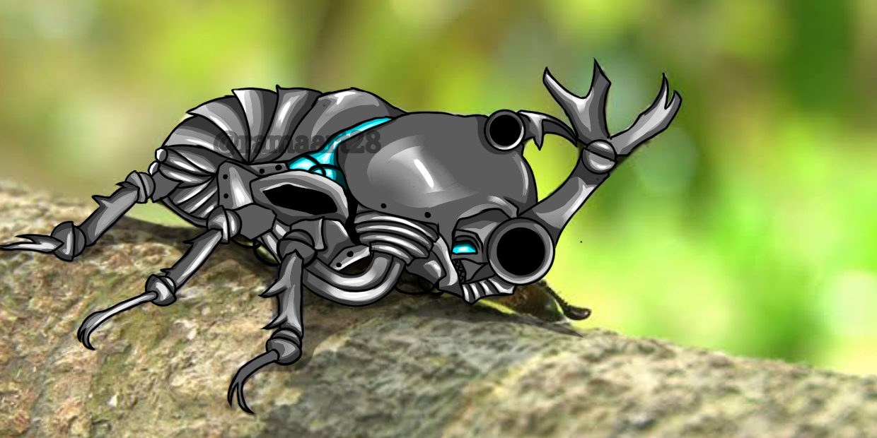 horn beetle - ibisPaint