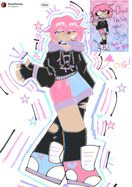 DTIYS challenge! 🩵 - ibisPaint