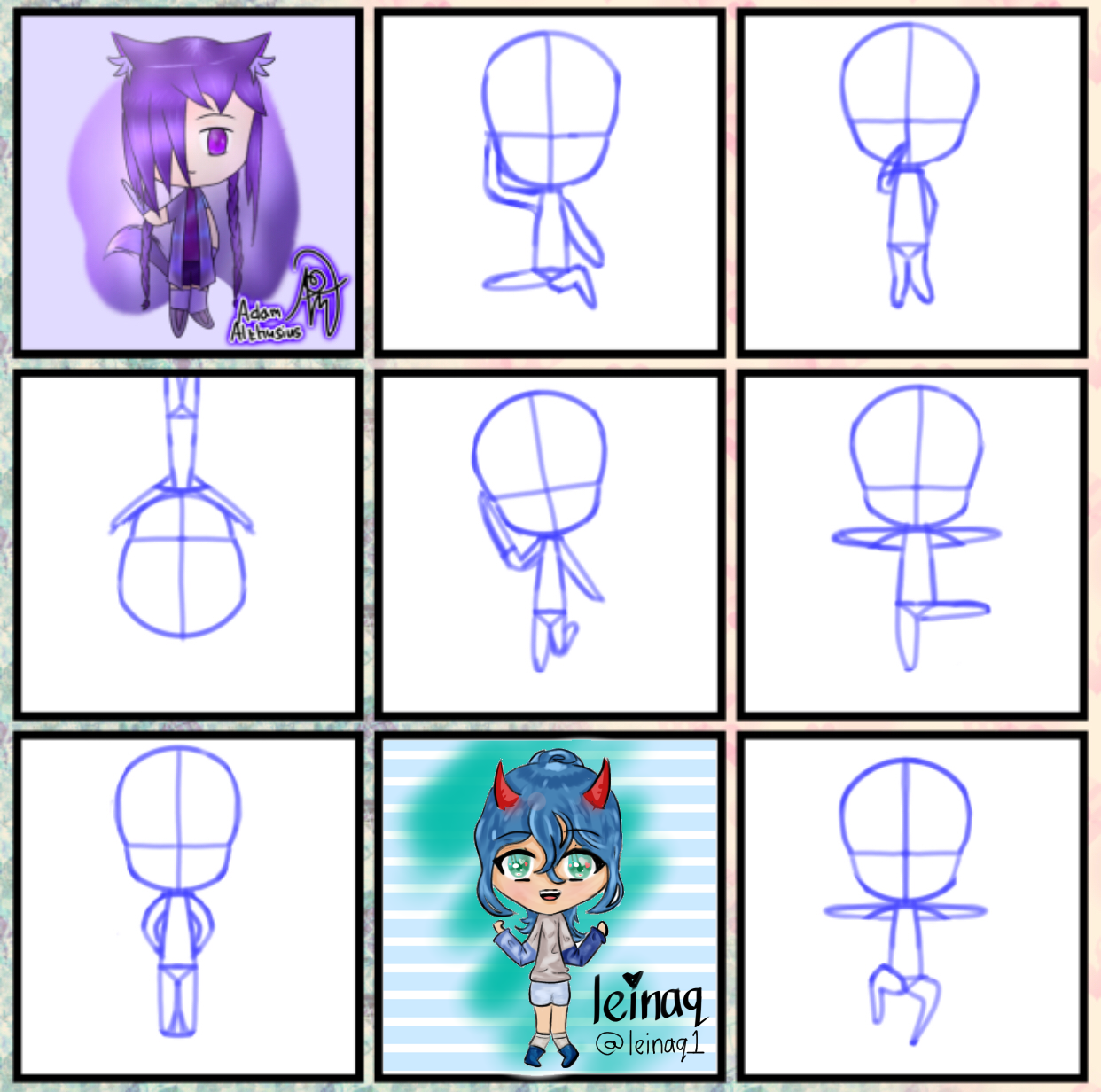 Chibi squad collaboration - ibisPaint