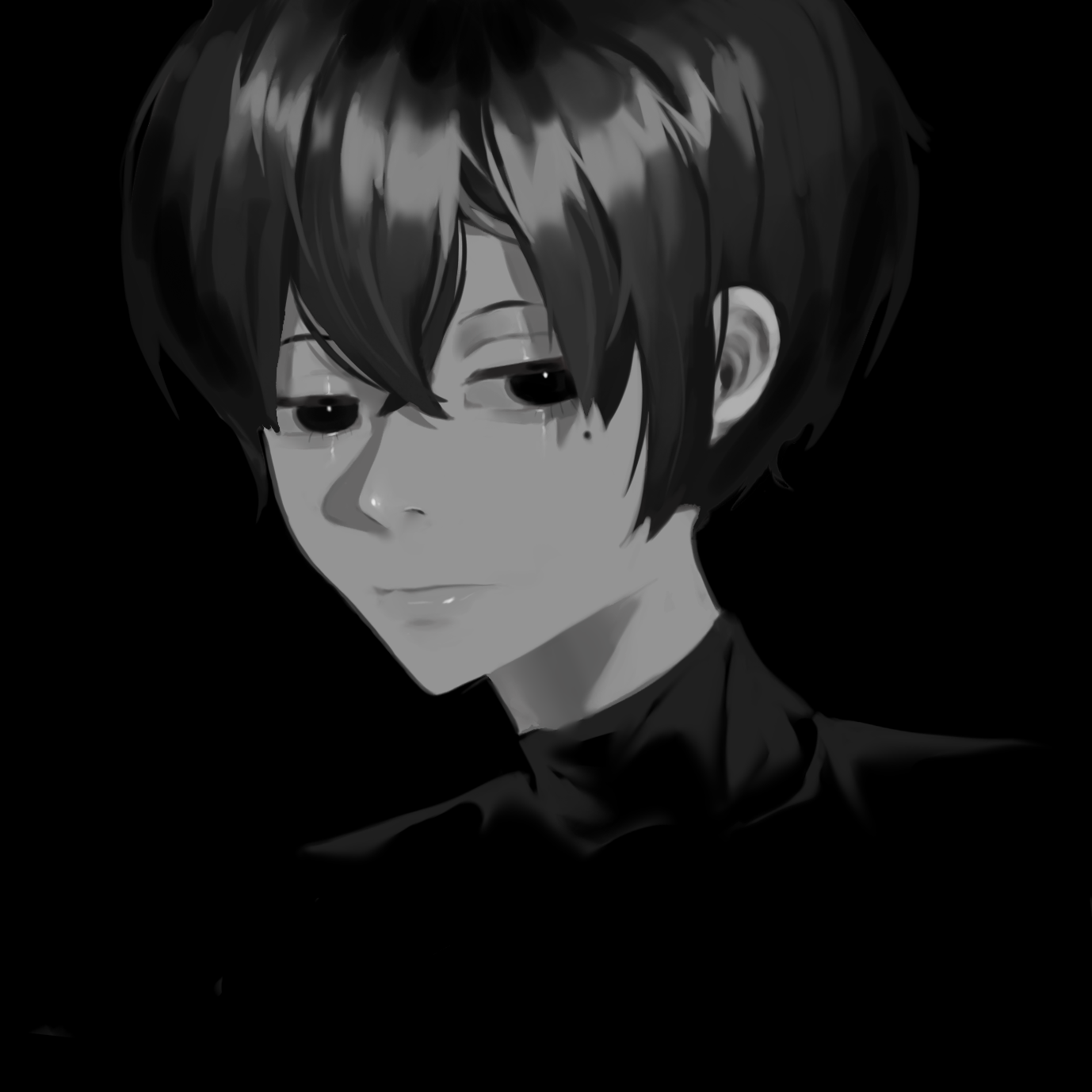 Monochrome boy - ibisPaint