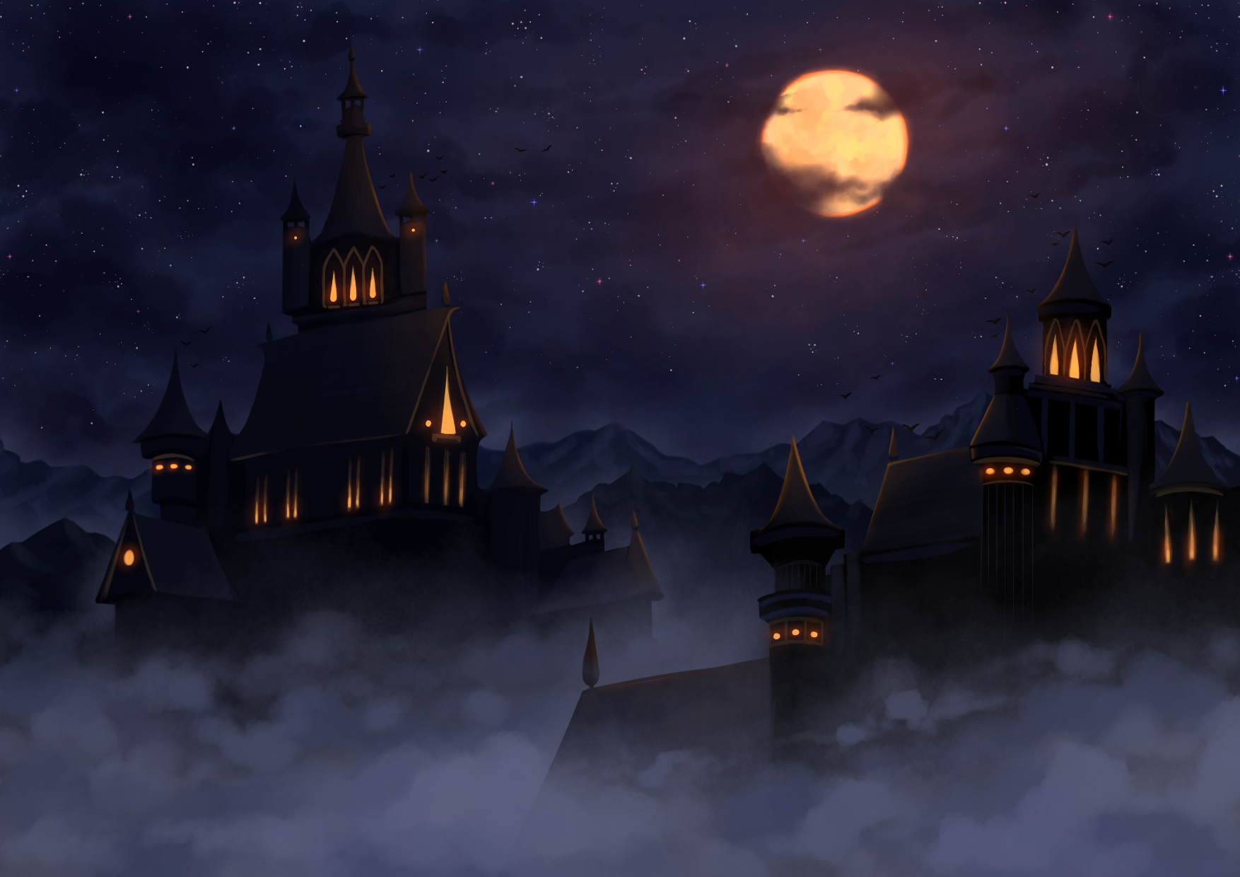 Halloween Castle - ibisPaint