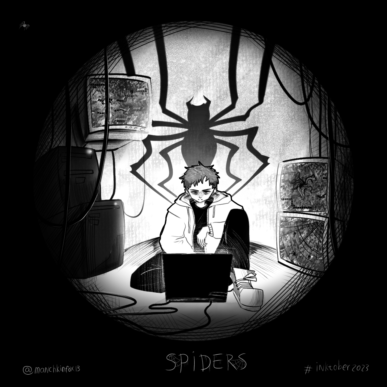 INKTOBER Spiders - ibisPaint