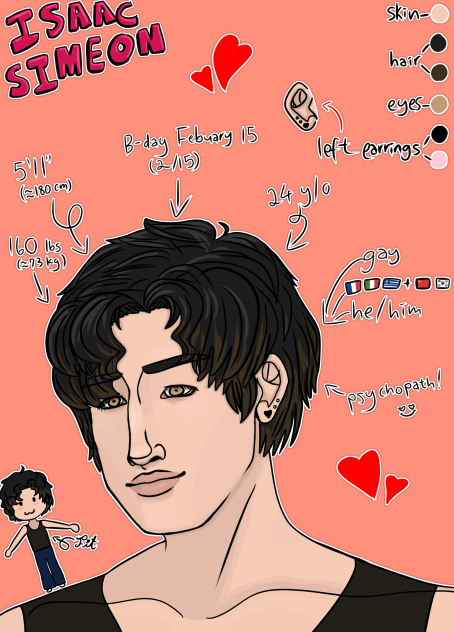 isaac reference sheet!! - ibisPaint