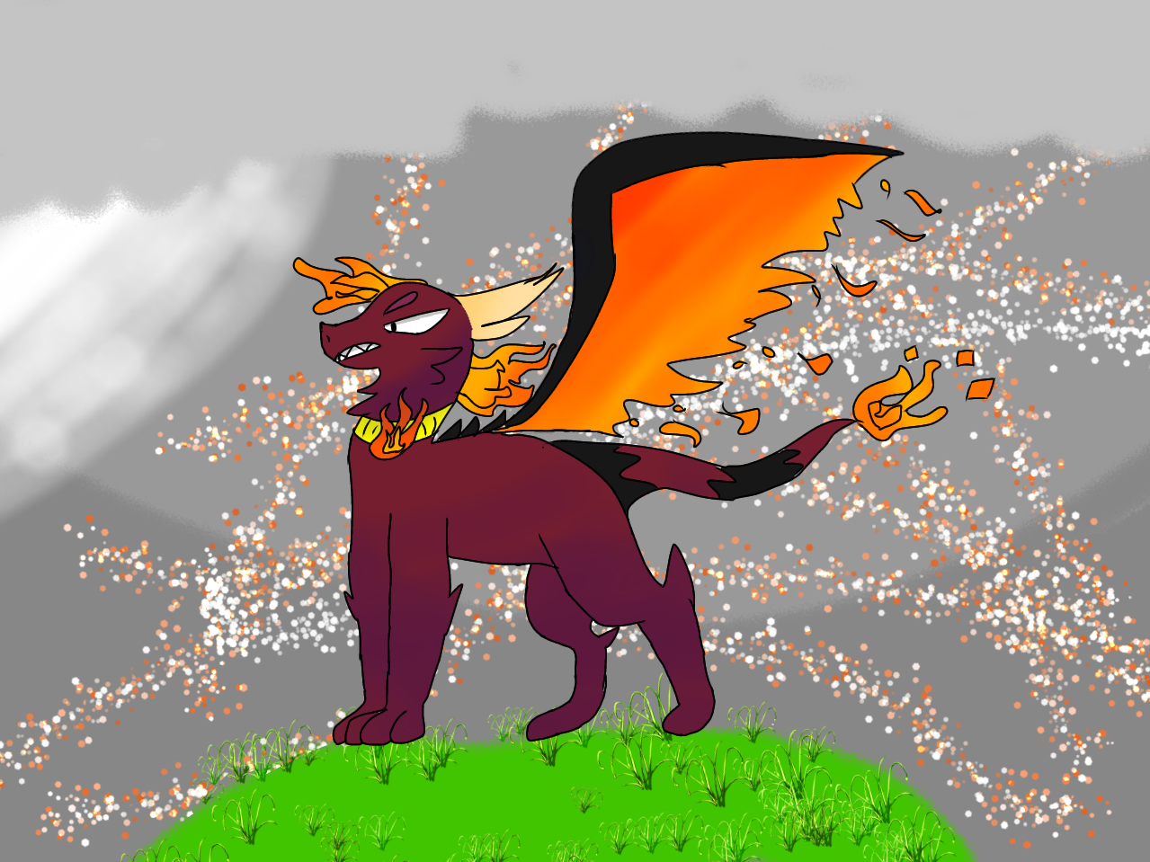 Magma A dragon oc (Info in desc) - ibisPaint