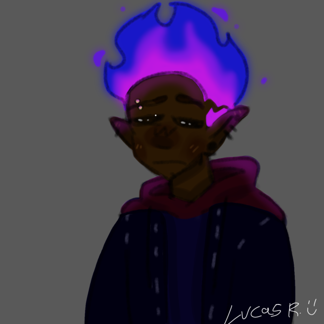 Omg a fire demon - ibisPaint