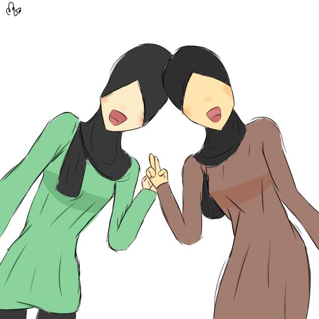 the two friends - ibisPaint