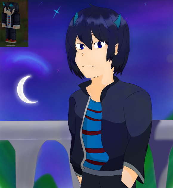 MC character as an anime - ibisPaint