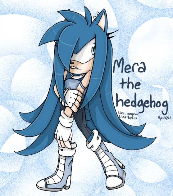 Mera the hedgehog[speed paint][sonic oc] - ibisPaint