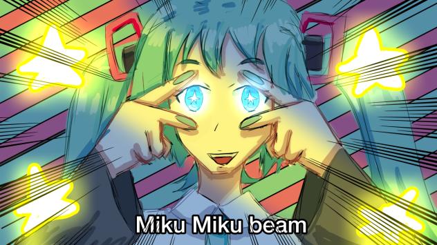 Miku BEAM!!! - ibisPaint